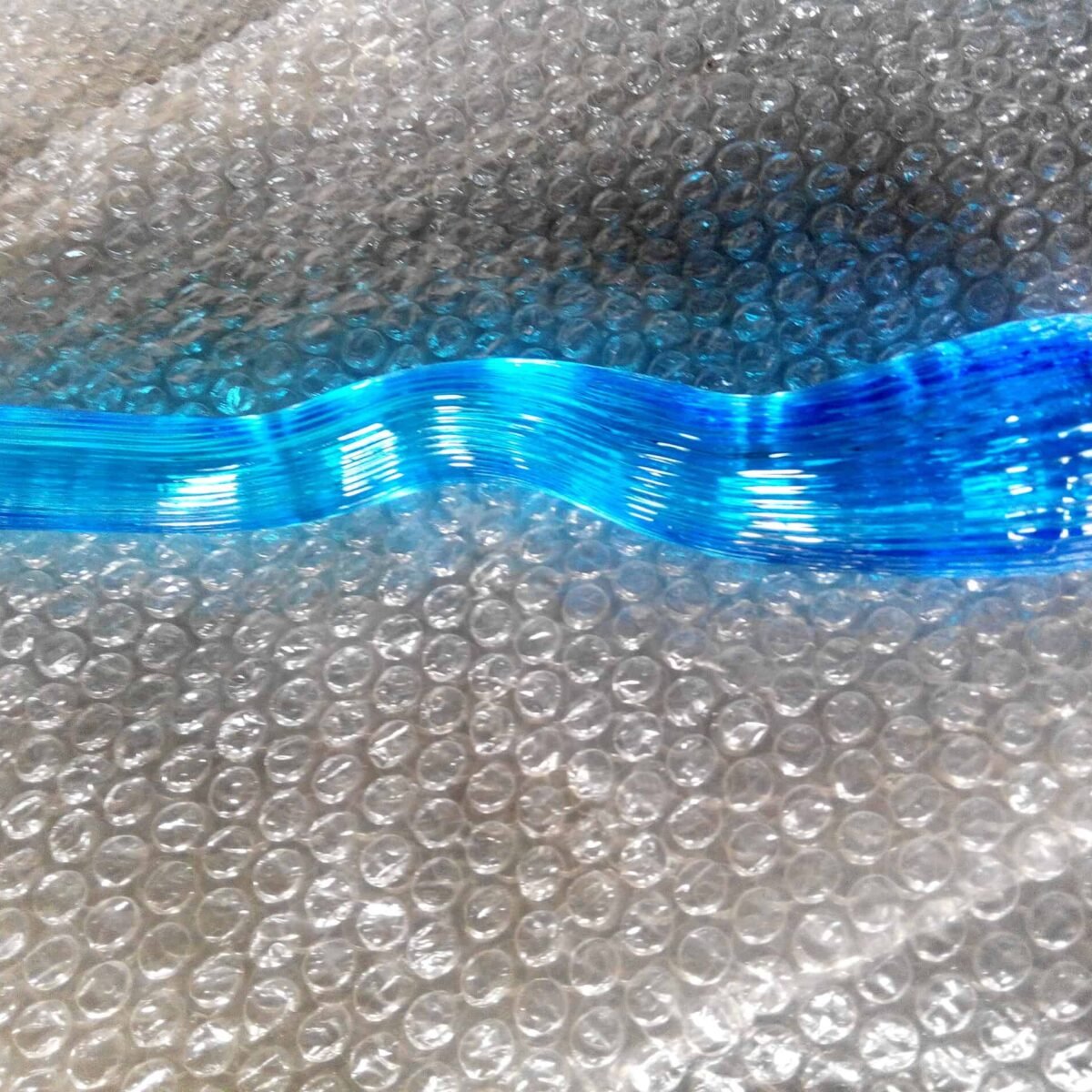 Handblown Murano Glass Blue Tadpole Pendant Light Fixture